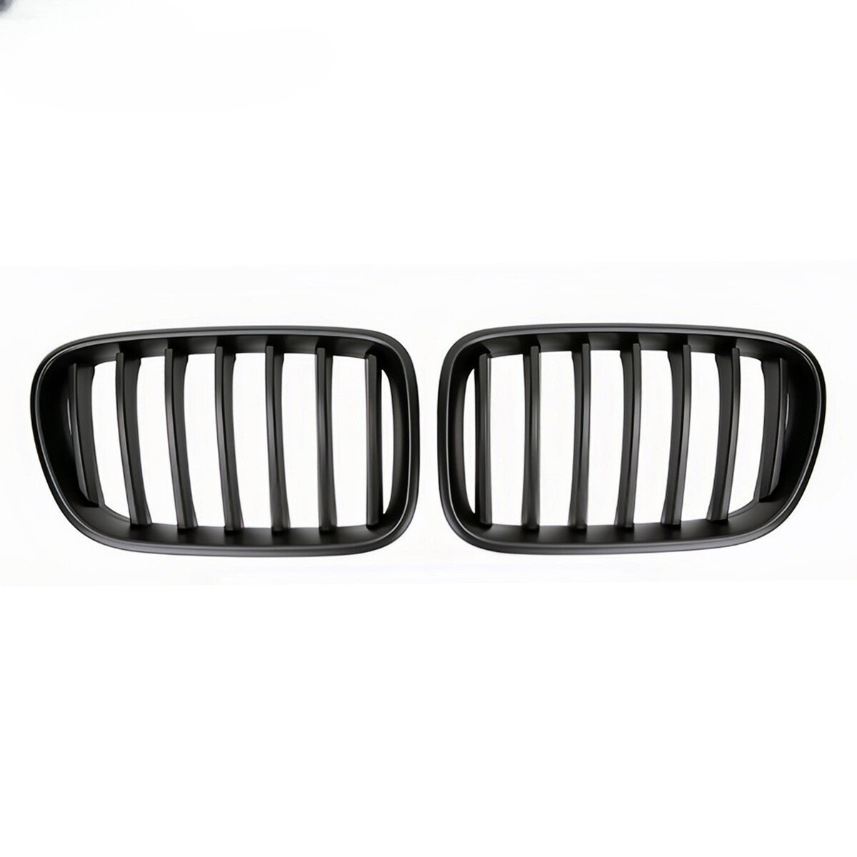 2x Matte Black Single Line Front Bumper Kidney Grill Grille for BMW F2 ...